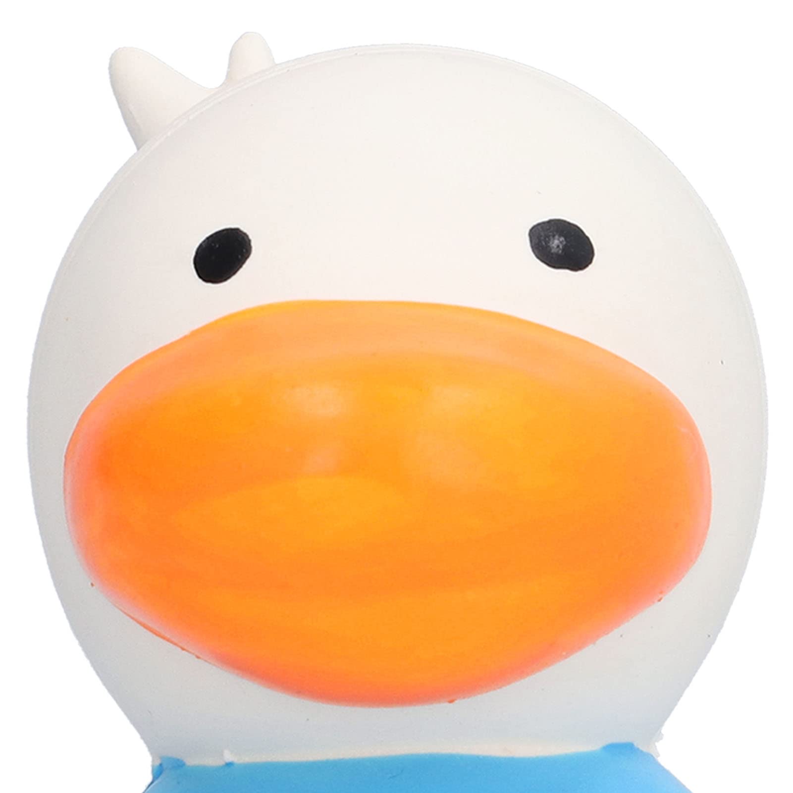 Latex Duck Dog, Interactive Funny Squeak Rubber Duck Dog Toys Cute for Puppy Chewing PlayingYellow (White)