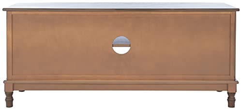 SAFAVIEH Home Collection Magnolia Brown 2-Door 2-Shelf Media Stand (up to 55-inch Flat Screen TV)