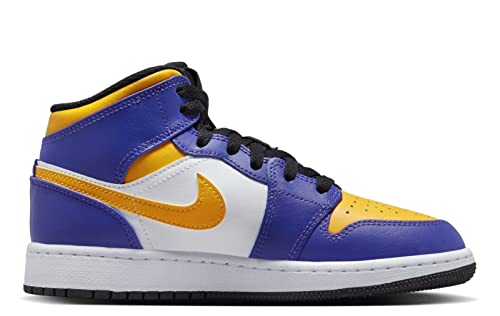 Nike Jordan 1 High Retro OG Grade School Big Kids Dark Concord/Taxi-White-Black DQ8423-517 6Y, 6 Big Kid