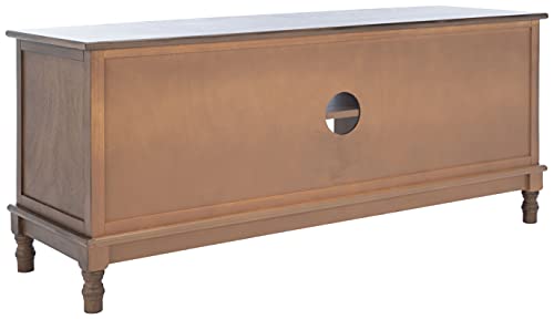 SAFAVIEH Home Collection Magnolia Brown 2-Door 2-Shelf Media Stand (up to 55-inch Flat Screen TV)