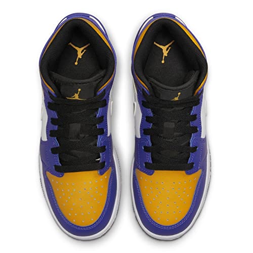 Nike Jordan 1 High Retro OG Grade School Big Kids Dark Concord/Taxi-White-Black DQ8423-517 6Y, 6 Big Kid