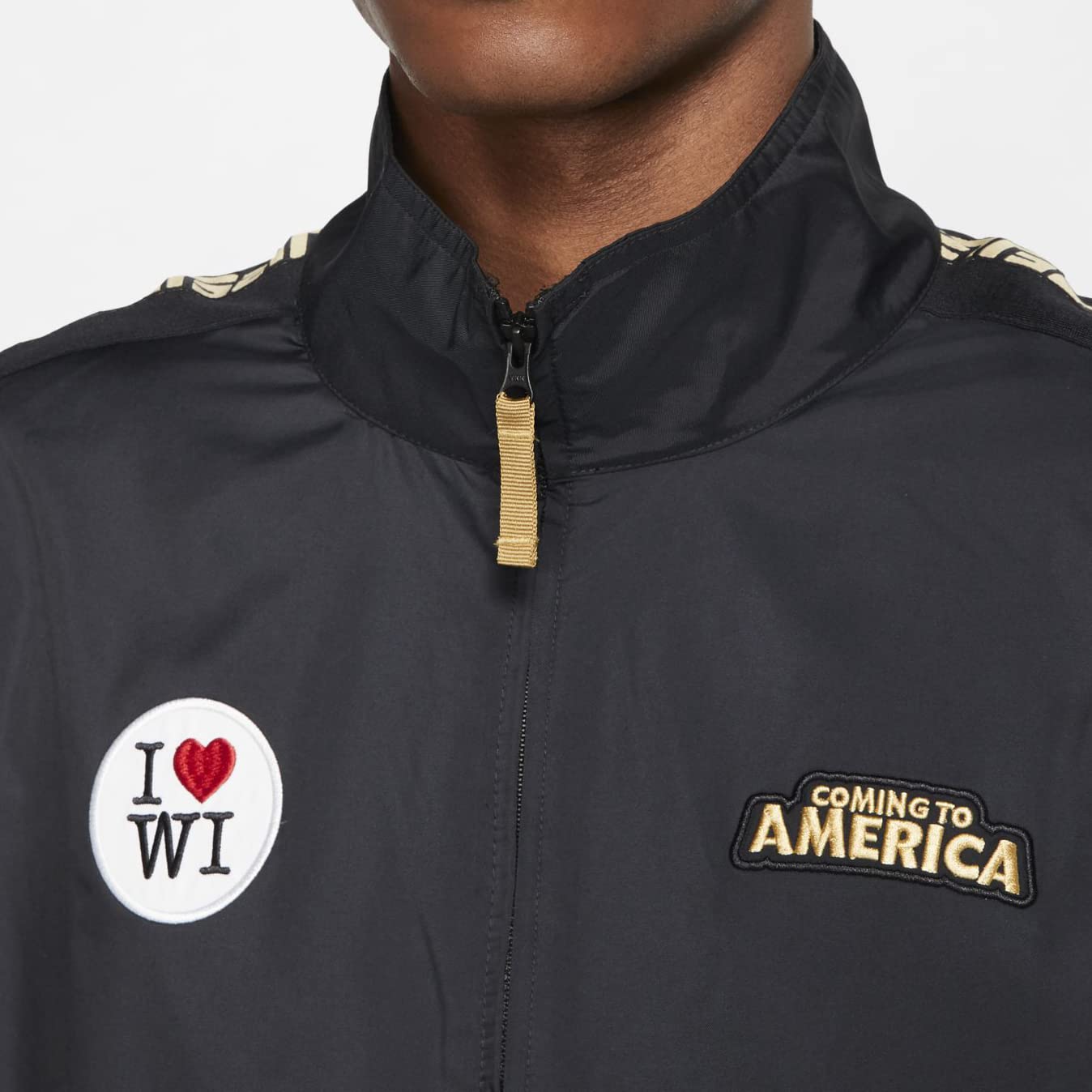Nike Giannis Coming to America Freak 1 Full Zip Black Track Jacket - Men's Large