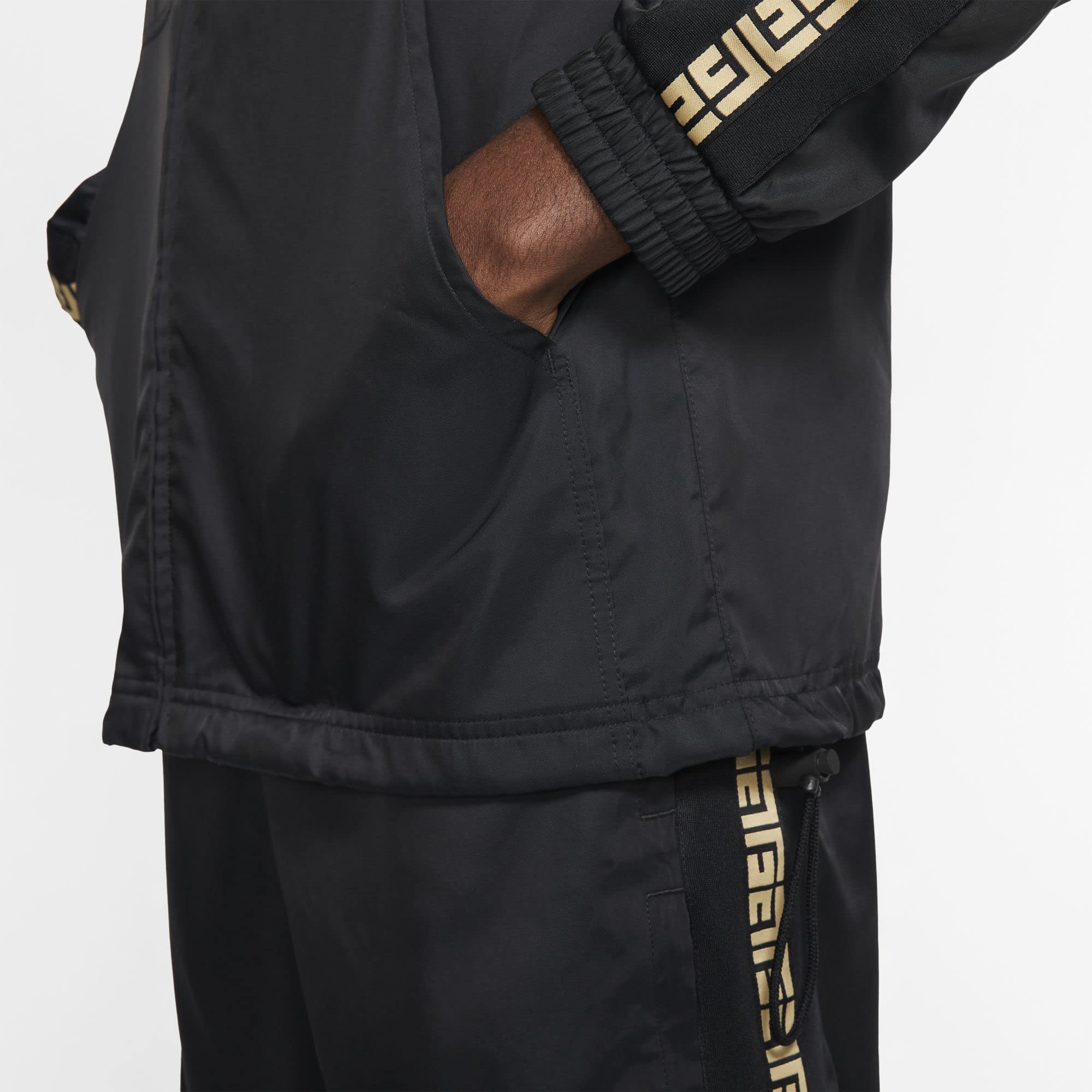 Nike Giannis Coming to America Freak 1 Full Zip Black Track Jacket - Men's Large