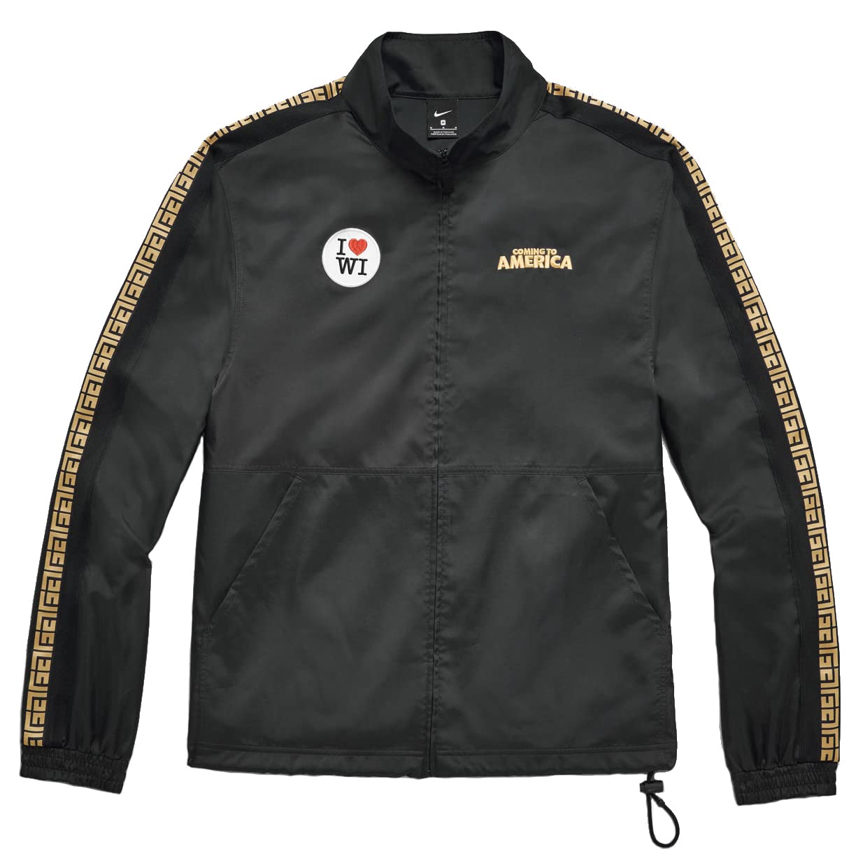Nike Giannis Coming to America Freak 1 Full Zip Black Track Jacket - Men's Large