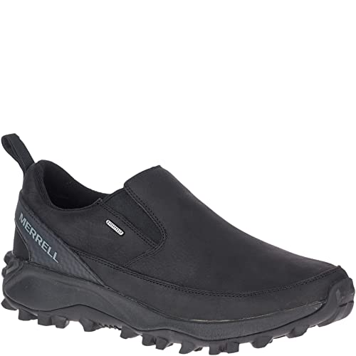Merrell Mens Thermo Kiruna MOC Waterproof Hiking Shoe, Black/Monument 9.5