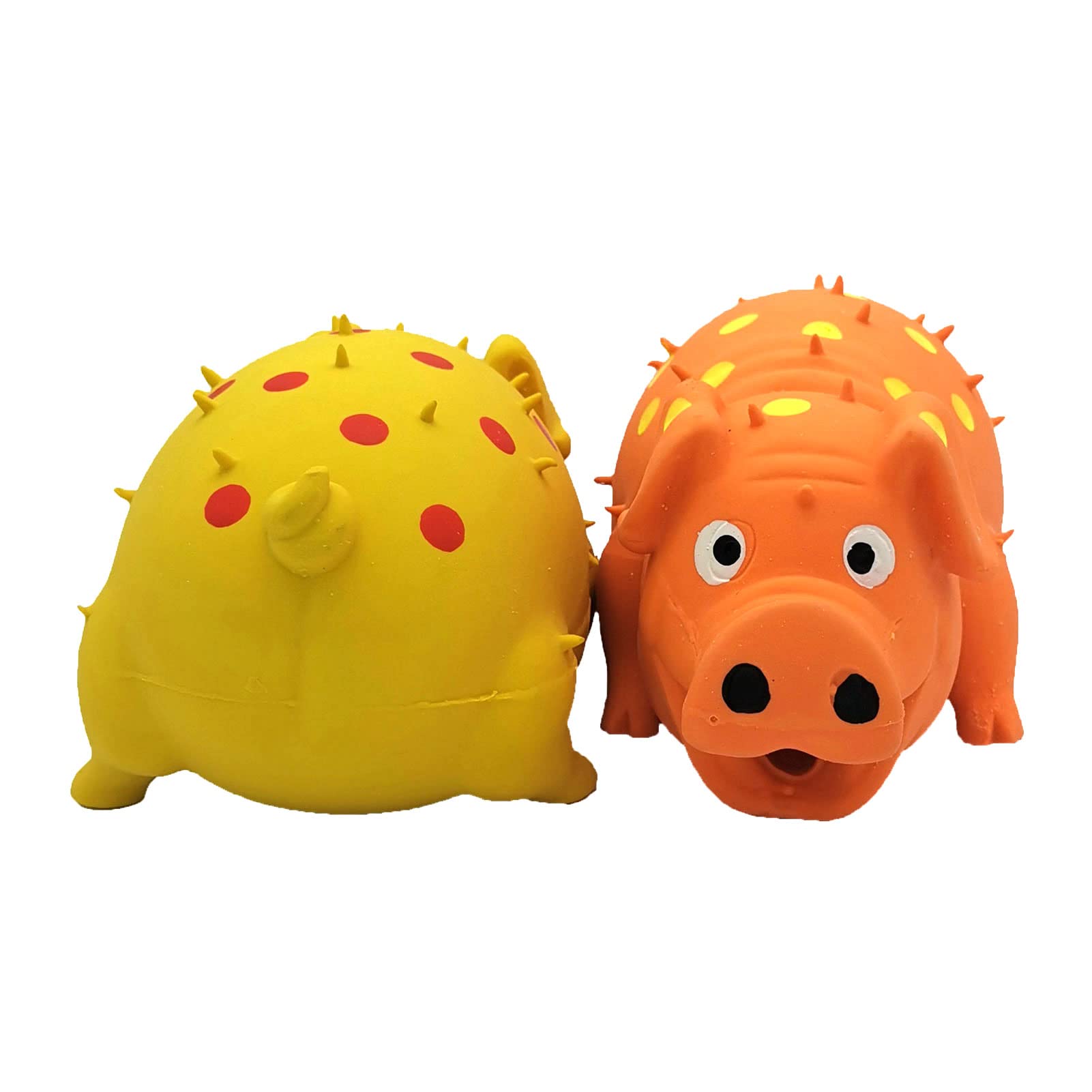 Hoiasem 2 Pack Latex Pig Dog Toys That Oinks for Small Medium Large Dogs
