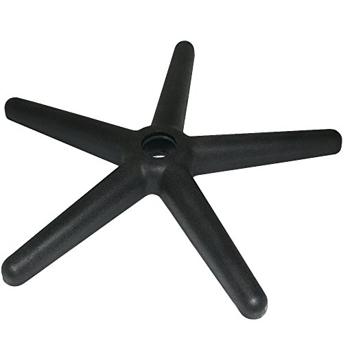 Pneumatic Swivel/Rolling Massage Stool Black