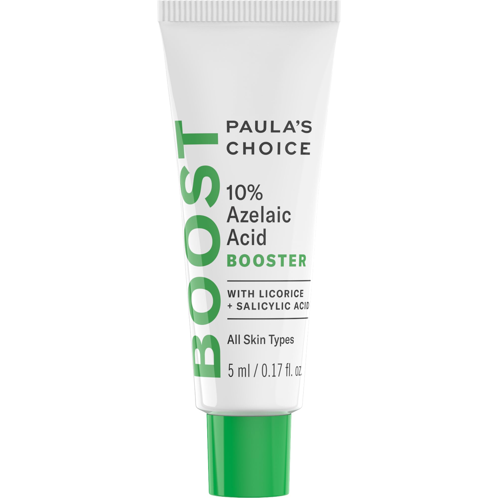 Paula’s Choice BOOST 10% Azelaic Acid Booster Cream Gel, Oil-Free Serum Fades Discoloration & Post-Blemish Marks, with Licorice Extract & Salicylic Acid, Fragrance-Free, 0.17 Fl. Oz.