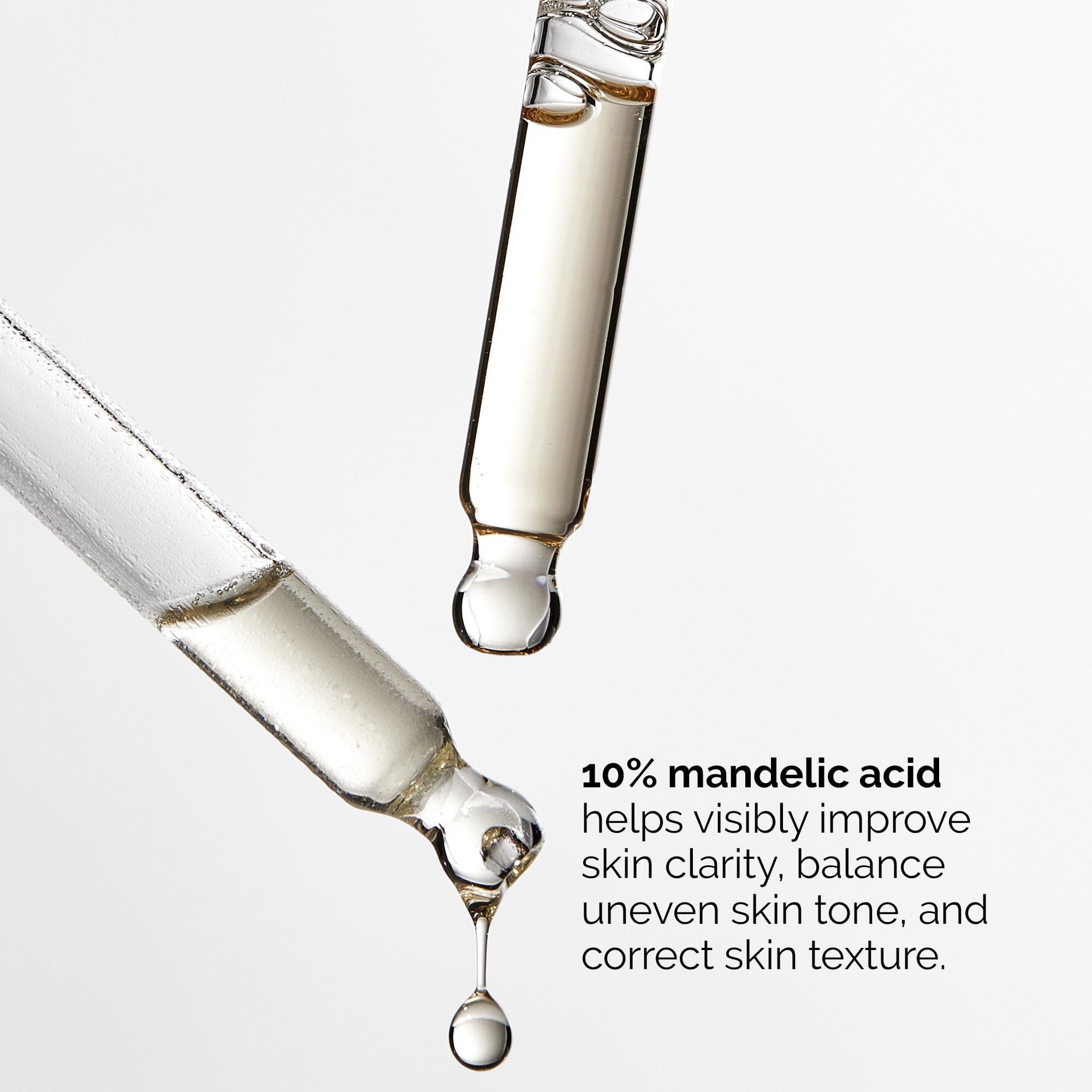 The Ordinary Mandelic Acid 10% + HA, Gentle Exfoliating Serum for Clarity and Hydration, 1 Fl Oz