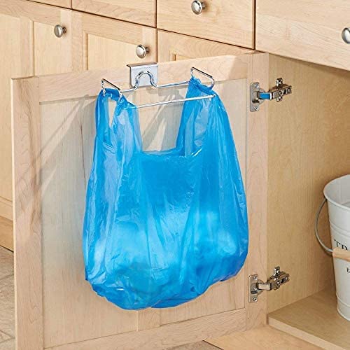 Stainless Steel Hanging Garbage Bags Storage Organizer Rack Stainless Steel Trash Bag Holder