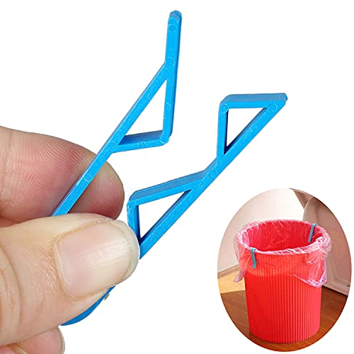 20Pcs Plastic Kitchen Garbage Bin Clip, Washroom Trash Can Bag Clips, Waste Basket Garbage Bin Clamp,Rubbish Bag Clip,Sturdy Anti-Slip Fixation Clip Holder
