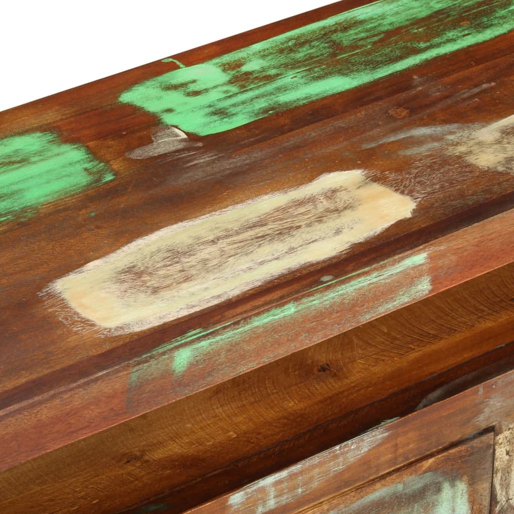 vidaXL TV Stand, TV Unit for Living Room, Sideboard with Storage, Entertainment Center Media Unit Cupboard, Multicolor Solid Reclaimed Wood