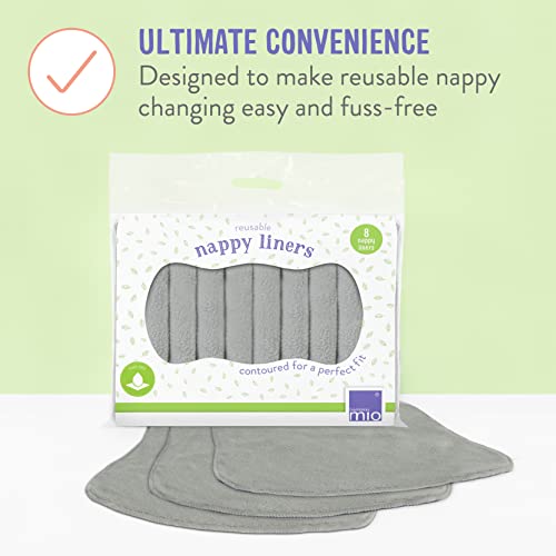 Bambino Mio Reusable Diaper Liners, 8 Pack