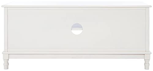 SAFAVIEH Home Collection Magnolia Distressed White 2-Door 2-Shelf Media Stand (up to 55-inch Flat Screen TV)