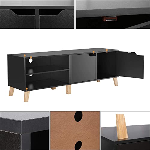 GVVDLW TV Media Console, TV Stand, TV Unit, Small Entertainment Center and Display Cabinet for Living Room