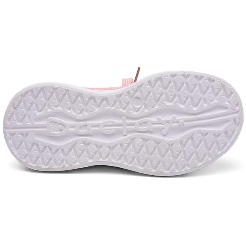 Qvxkd Girls Shoes Boys Running Breathable Lightweight Sneakers for Kids_Pink_2Big Kid