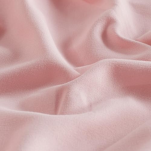 NexHome Twin Comforter Set Pintuck Pink Comforter Set Soft Pinch Pleat Microfiber Lightweight Down Alternative All Season 2 Pieces Bedding Comforters & Sets(1 Comforter 1 Pillow sham)