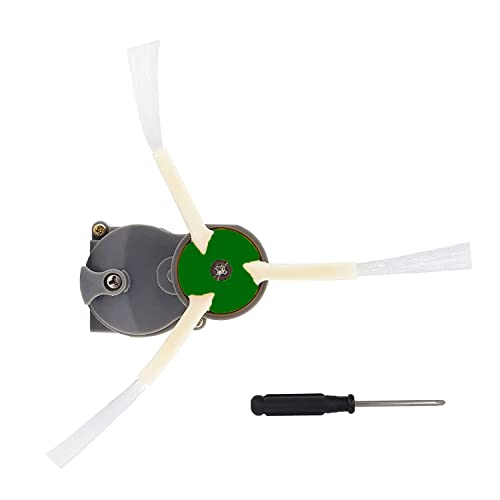 Side Brush Module Motor for iRobot Roomba 500 600 700 800 900 I3 E5 E6 I3 I4 I5 I6 I7 I8 J7 Series Robot Vacuum Cleaner, Replacement Parts (Motor Module + Side Brush)