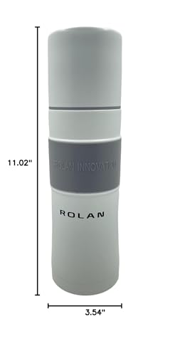 ROLAN Stainless Steel Automation Self Drink Mate - Thermos, Mate Cup and Bombilla All in One, Effortlessly Enjoy Yerba Anywhere 750ML (Blanco)