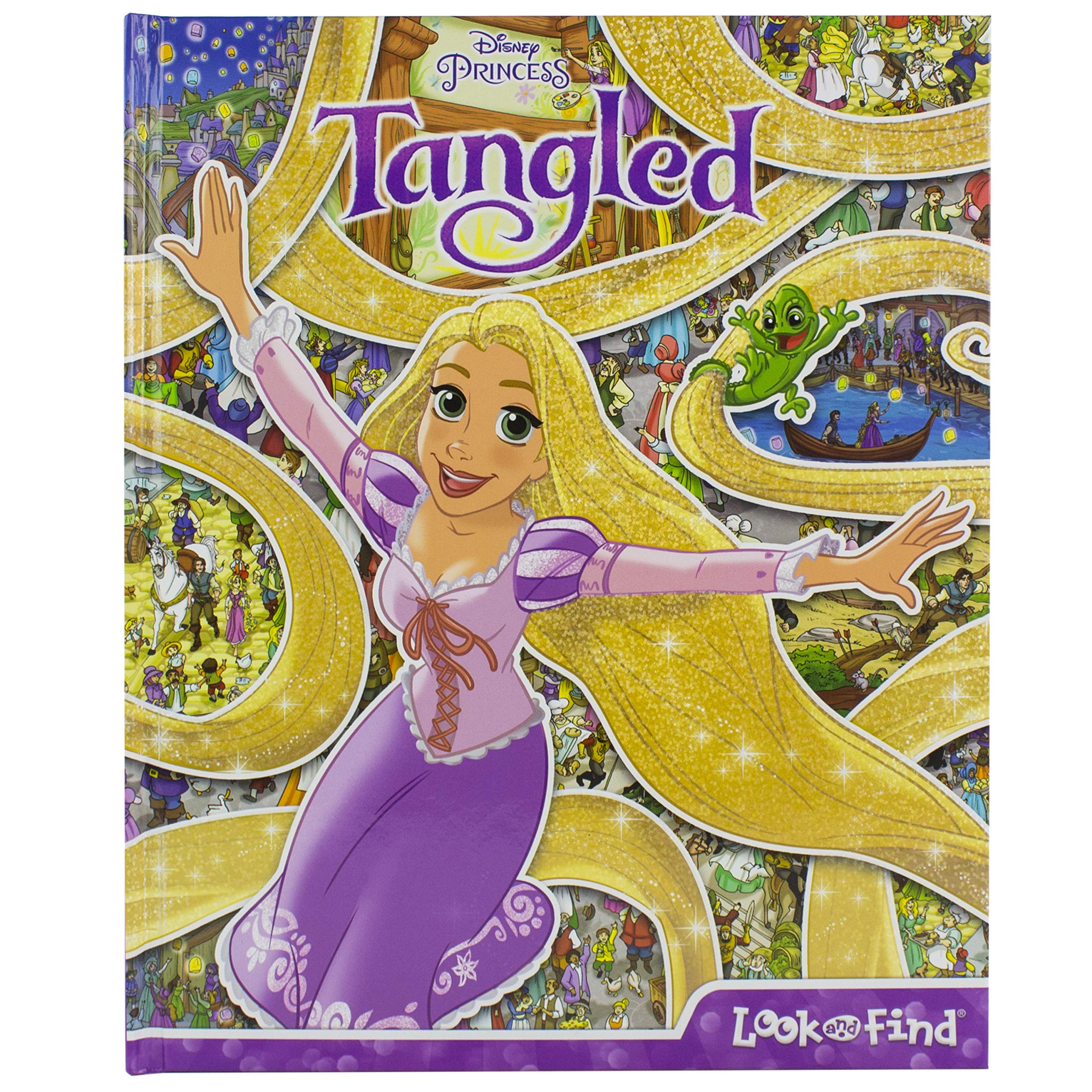 Disney Princess and Moana 4-Book Look and Find Collection with Slipcase PI Kids