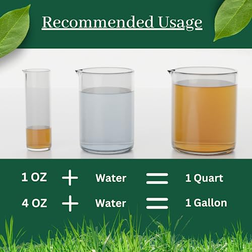 BugZooka 8oz Concentrate: Makes 2 Gallons All Natural Prevents Ants, Spiders, Aphids, Whiteflies, Caterpillars, Thrips, Stink Bugs,miticides, Pesticides, and Fungicide All Stages of Crops USDA