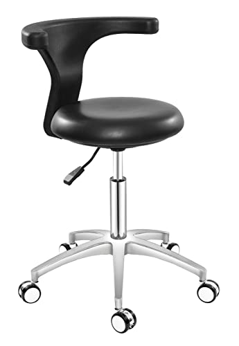 Ergonomic Home Office Desk Chair - with Lumbar Support Rolling ChairïŒSwivel Salon Chair ïŒAdjustable Dentist Chair Medical Stool for Drafting,Computer,Hospital,Clinic,Dentalhygienis,Home