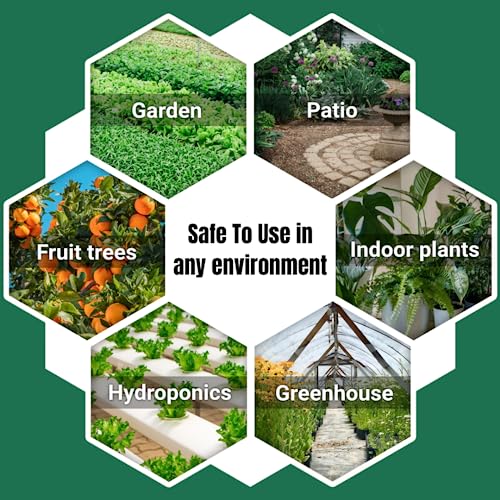 BugZooka 8oz Concentrate: Makes 2 Gallons All Natural Prevents Ants, Spiders, Aphids, Whiteflies, Caterpillars, Thrips, Stink Bugs,miticides, Pesticides, and Fungicide All Stages of Crops USDA