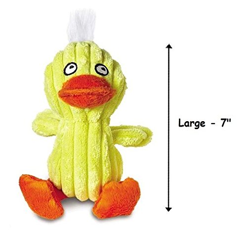 Grriggles Quacklings Plush Duck Character Dog Toys Quacking Ducks Soundchip - Choose Size(Small - 5")