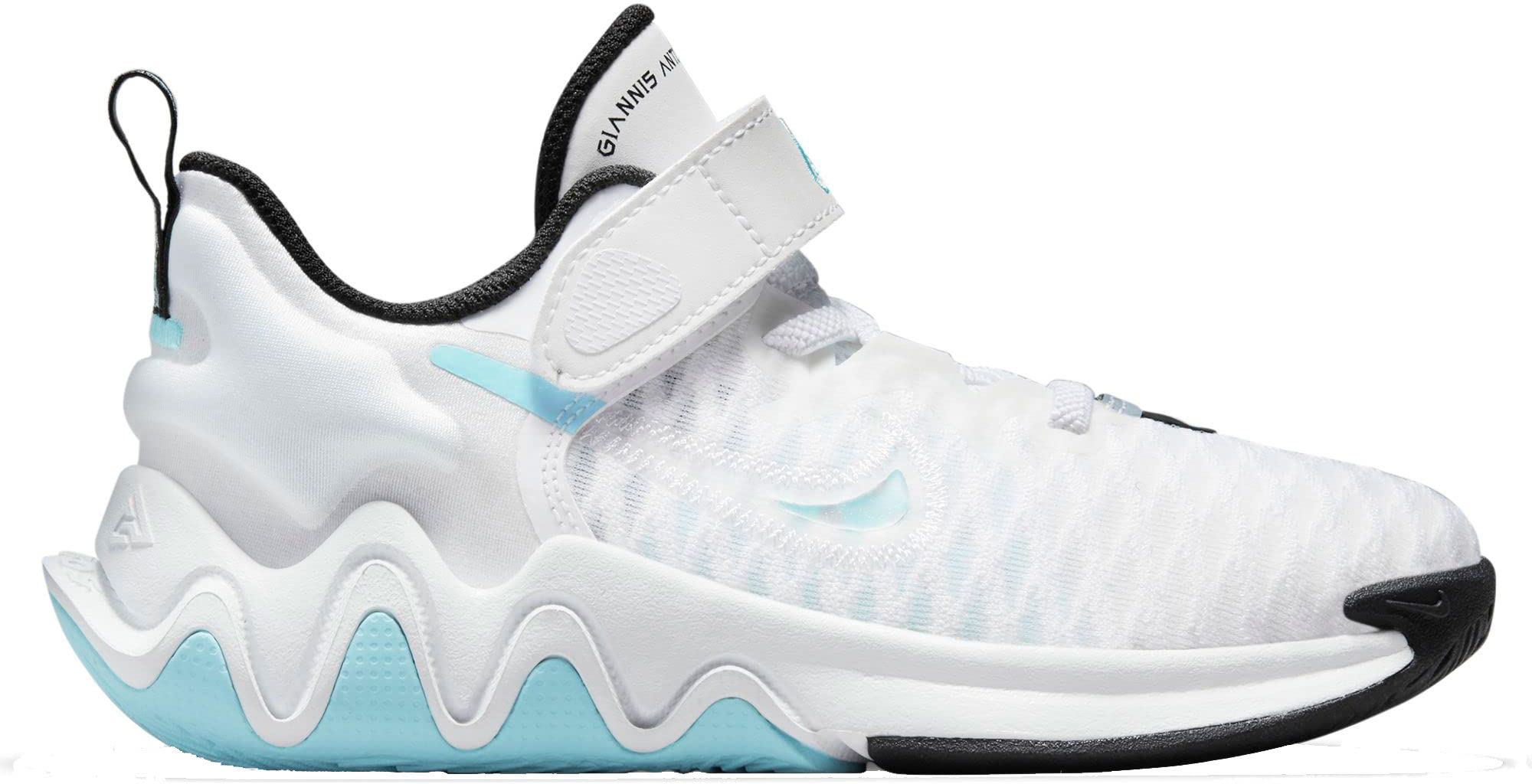 Nike Giannis Immortality (PSV) DB6082-110 White-Blue Basketball Preschool Kid's Sneakers 11c US