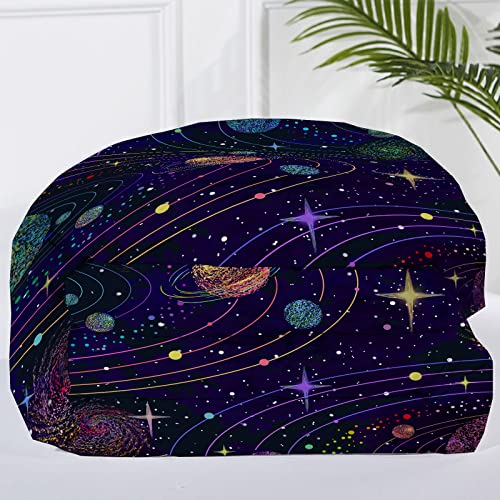 OKalayni Twin Comforter Sets for Boys Girls Kids Teens Space Astronaut Galaxy Bedding Sets Outer Space Themed Bedroom Decor 2 Piece Twin Size Bed Set Include -Comforter & Pillow Case Blue