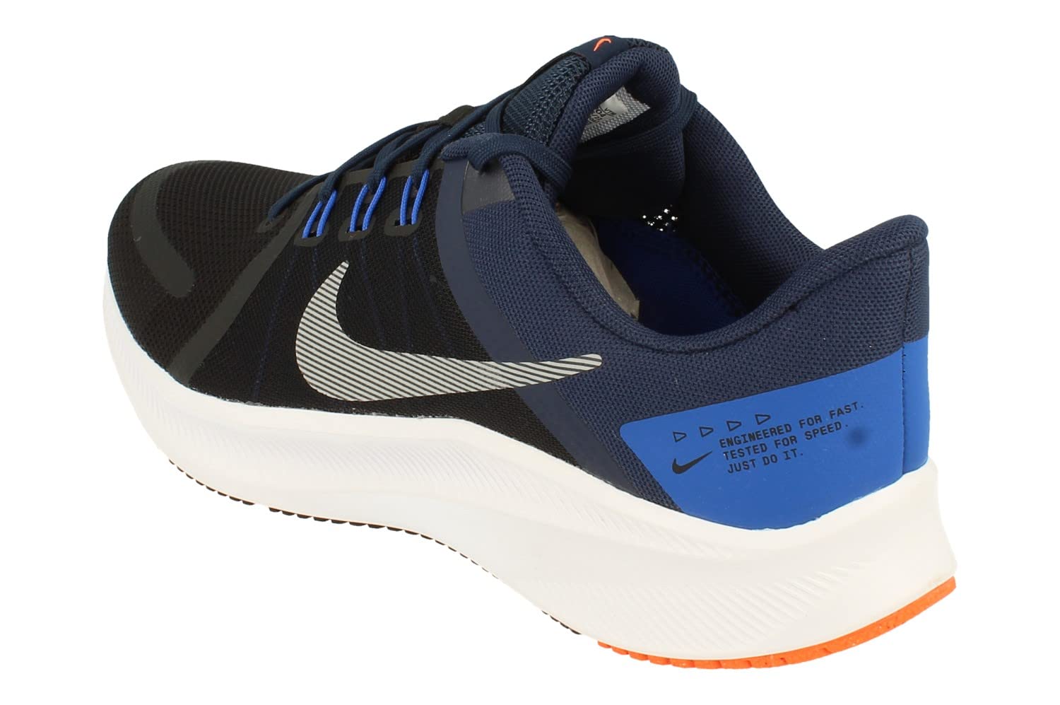 Nike Quest 4 Mens Running Trainers DA1105 Sneakers Shoes (UK 8.5 US 9.5 EU 43, Black Light Smoke Grey 004)