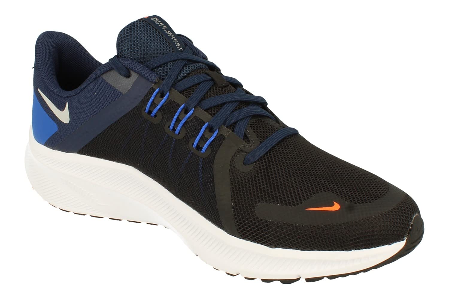 Nike Quest 4 Mens Running Trainers DA1105 Sneakers Shoes (UK 8.5 US 9.5 EU 43, Black Light Smoke Grey 004)