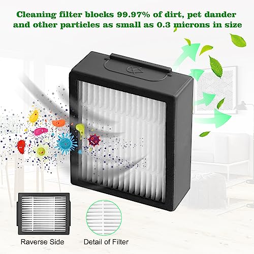 Parts accessories Compatible for iRobot Roomba e5 e6 i1 i2 i3 i4 i5 i6 i7 i8 j5 j6 j7 j8 and all Plus i e j Series Vacuum Cleaner 2 Set Roller Brushes 8 HEPA Filters 8 Side Brushes 1 caster wheel