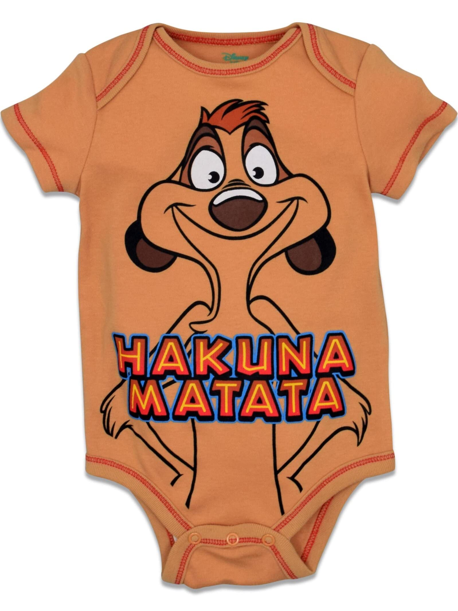 Disney Lion King Infant Baby Boys 5 Pack Short Sleeve Bodysuits Lion King 18 Months