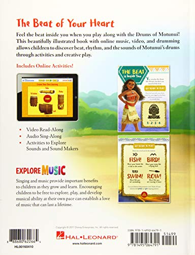 Moana - The Beat of Your Heart: A Musical Exploration Activity Book Disney Learning (Disney Moana)