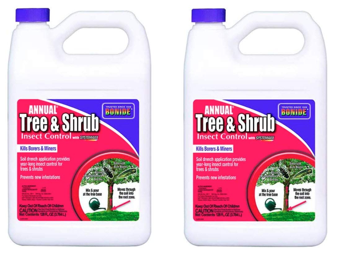 Bonide Pest Repellents (Bonide 611 Annual Tree and Shrub Insect Control, 128 Fl oz(1 Gallon) (Pack of 2))