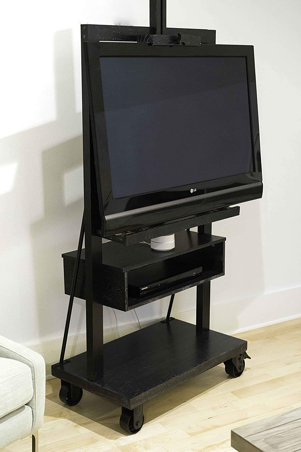 Posh Pollen Cullen Easel Style Entertainment Console - Black