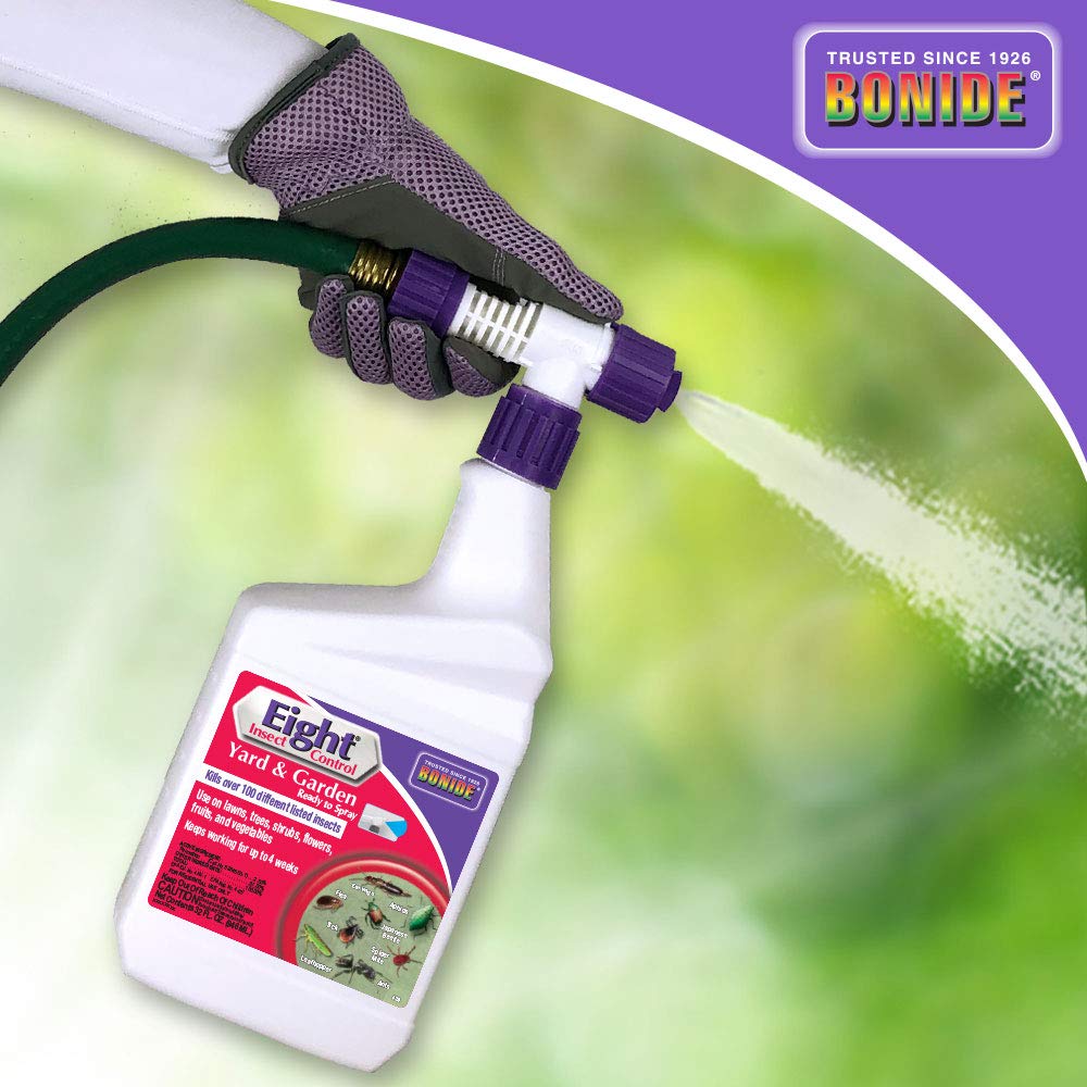 Bonide Eight Insect Control Yard & Garden, 32 oz Ready-to-Spray Long Lasting Insecticide for Mosquitos, Beetles, Fleas, Ticks