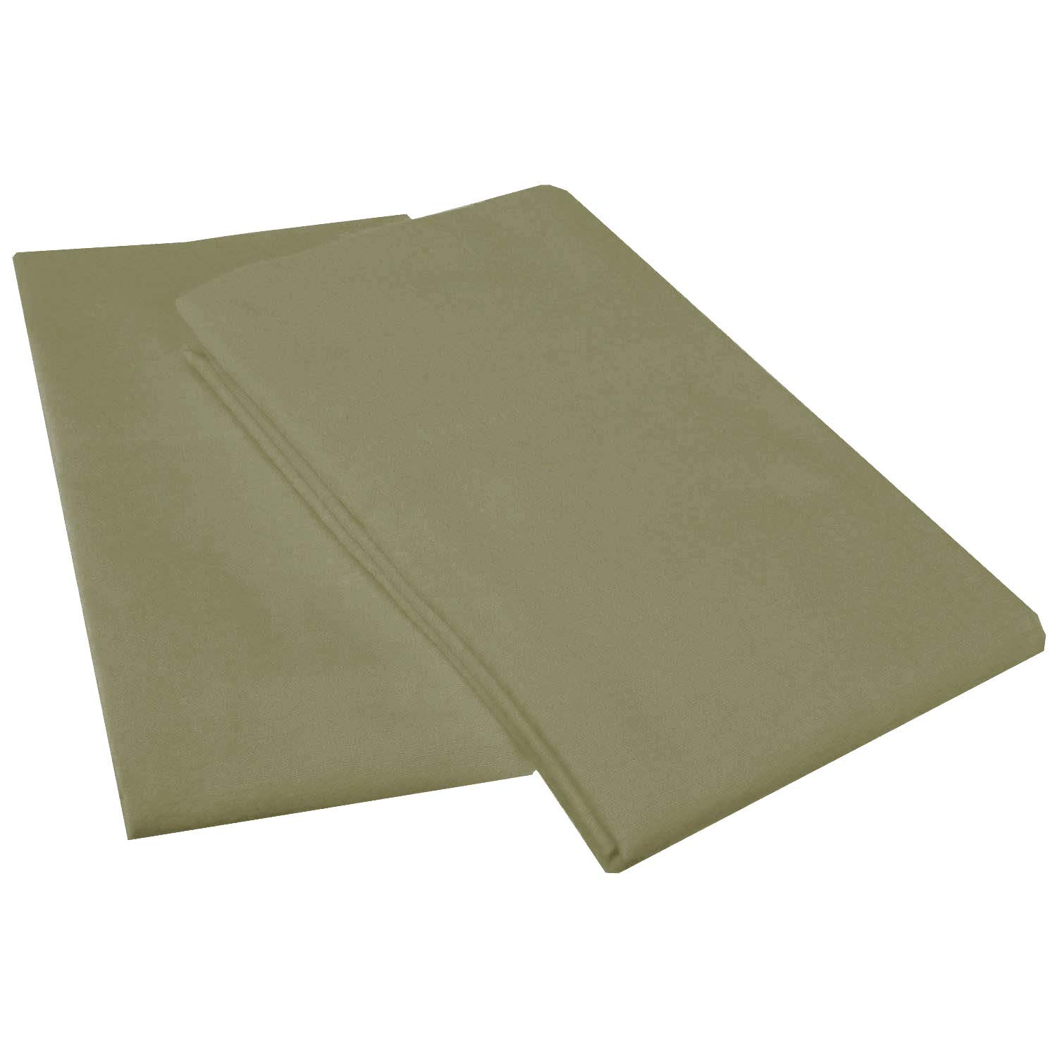 Extra Soft Jersey Knit Pillow Cases, Standard Size with Hidden Zipper, Soft Than Cotton, Pack of 2, Sage