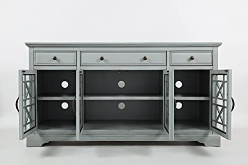 Jofran 375-60 Craftsman 60" Media Unit, 60"W X 19"D X 32"H, Earl Grey Finish, (Set of 1), 60''