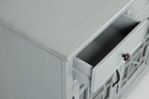 Jofran 375-60 Craftsman 60" Media Unit, 60"W X 19"D X 32"H, Earl Grey Finish, (Set of 1), 60''