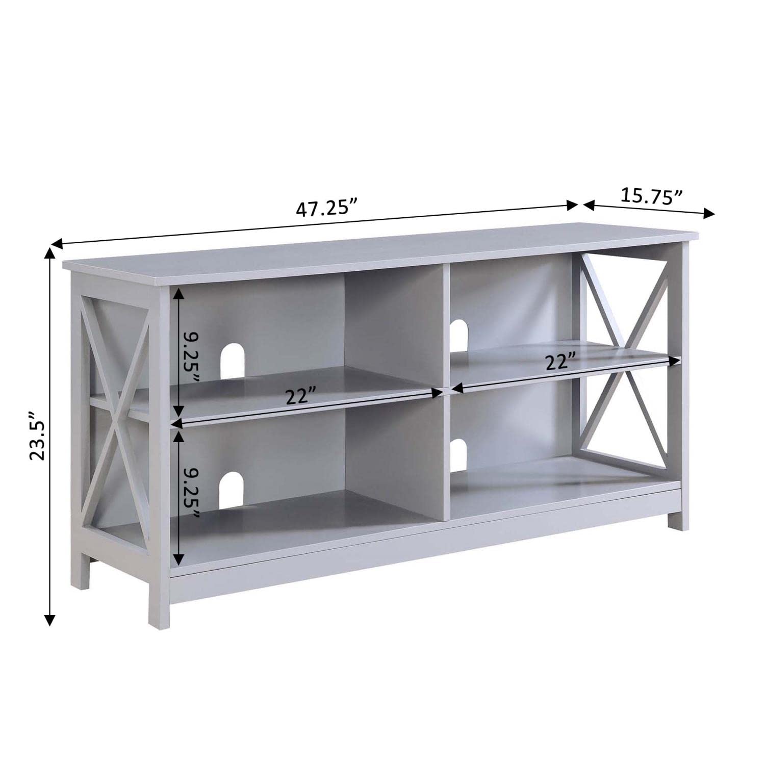 Convenience Concepts Oxford TV Stand, Gray