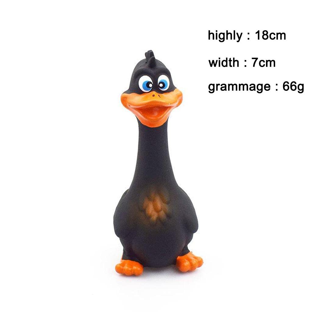 KLKCMS 2Pcs Screaming Chicken, Latex Rubber Squaking Chicken Toy Novelty Rubber Chicken Ducks for Kids and Dogs, Rubber Chickens Dog Chew Bite Toys
