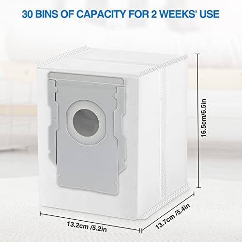 10 Pack Vacuum Bags for irobot Roomba bags i &S& j Series, Replacement for irobot Roomba i7 i7+(7550), i3+EVO(3550) i1+ i4+ i6+ i8+ s9(9150) s9 Plus(9550) j7+(7550) All Automatic Dirt Disposal Bags