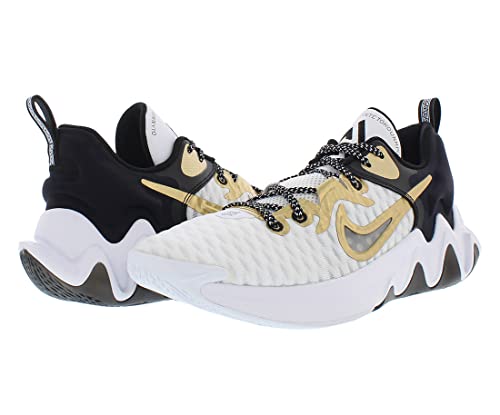 Nike Men's Giannis Immortality Athletic Basketball Shoes (White/Metallic Gold-Black, us_Footwear_Size_System, Adult, Men, Numeric, Medium, Numeric_14)