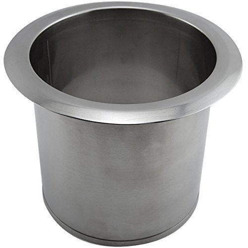 KegWorks Buffalo Brand Trading - Built-in Countertop Trash and Waste Chute - Stainless Steel