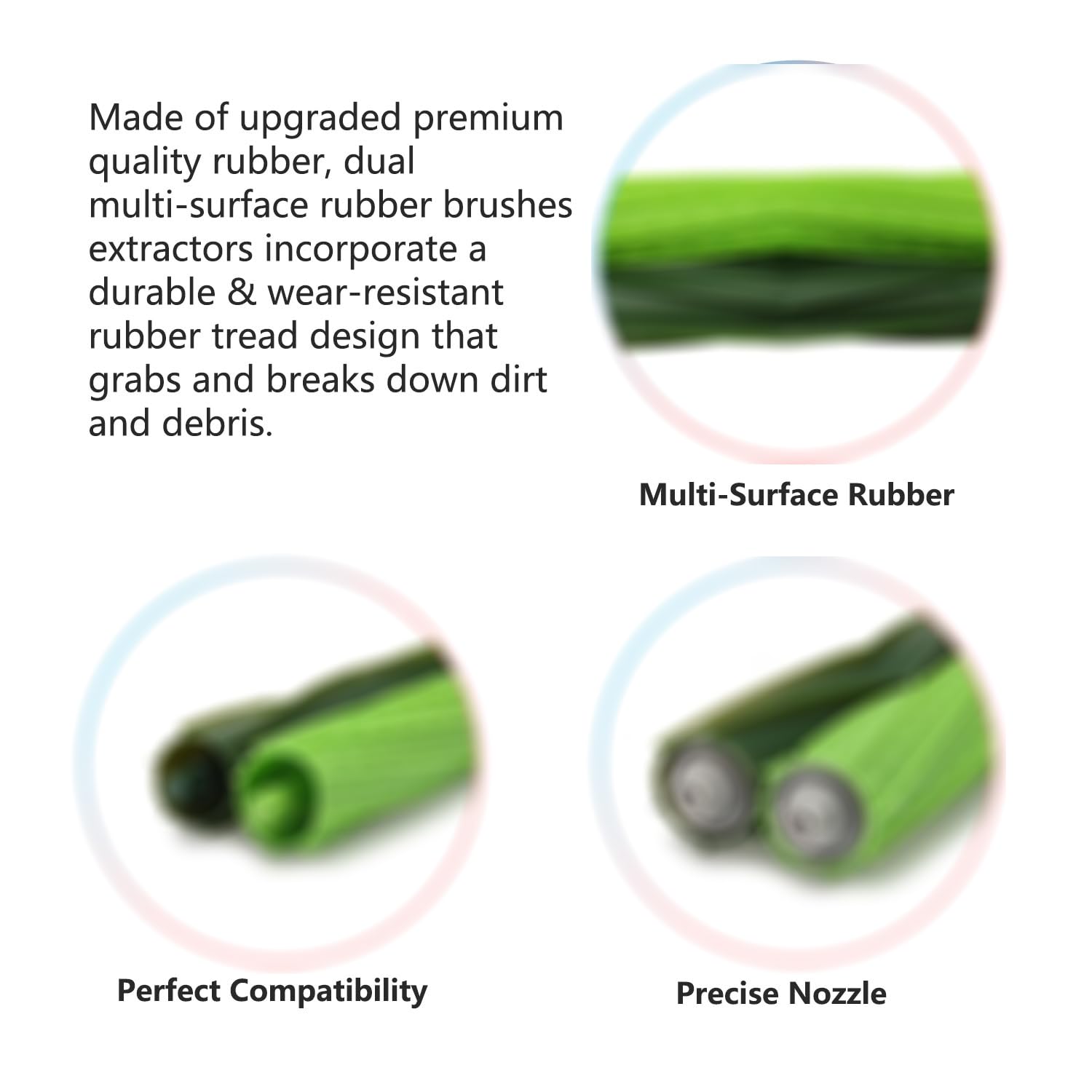 Amyehouse Dual Multi-Surface Rubber Roller Brushes Replacement Parts Compatible with Irobot Roomba I E & J Series I1+ I7 I3+ I4+ I6+ I7+ I8+ J5 J5+ j6 J6+ J7 J7+ J8 J8+ J9+ E5 E6 Vacuum Accessories