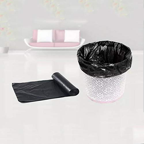CoCocina 25 Rolls Clear Trash Bag Garbage Bags Liners Bags Strong Bags for Kitchen Bathroom Office - Yellow