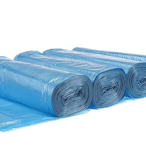 CoCocina 25 Rolls Clear Trash Bag Garbage Bags Liners Bags Strong Bags for Kitchen Bathroom Office - Yellow