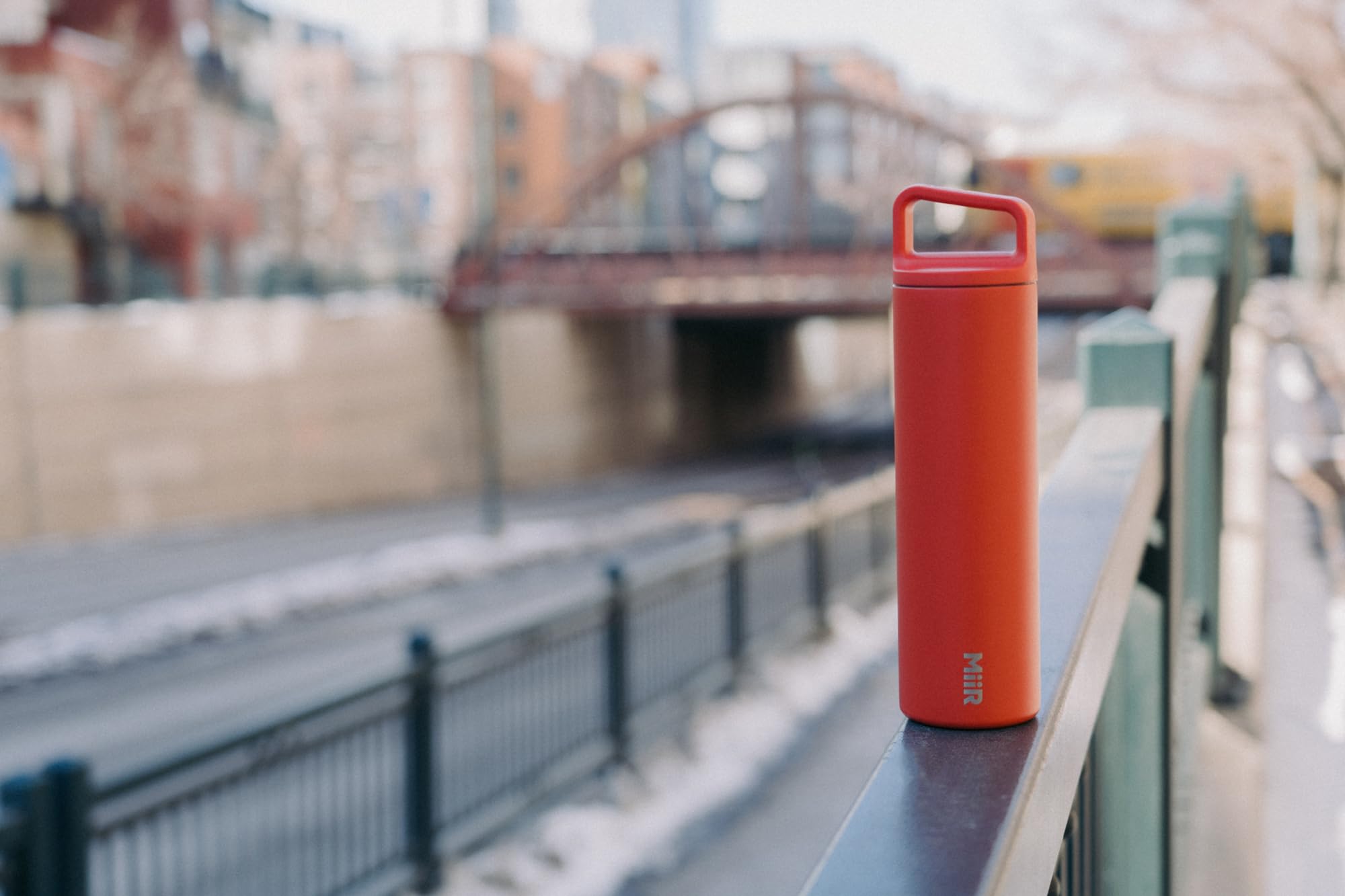 MiiR, Wide Mouth Water Bottle, Vacuum Insulated, Leakproof, Stainless Steel Construction, Canyon Red, 20 Oz